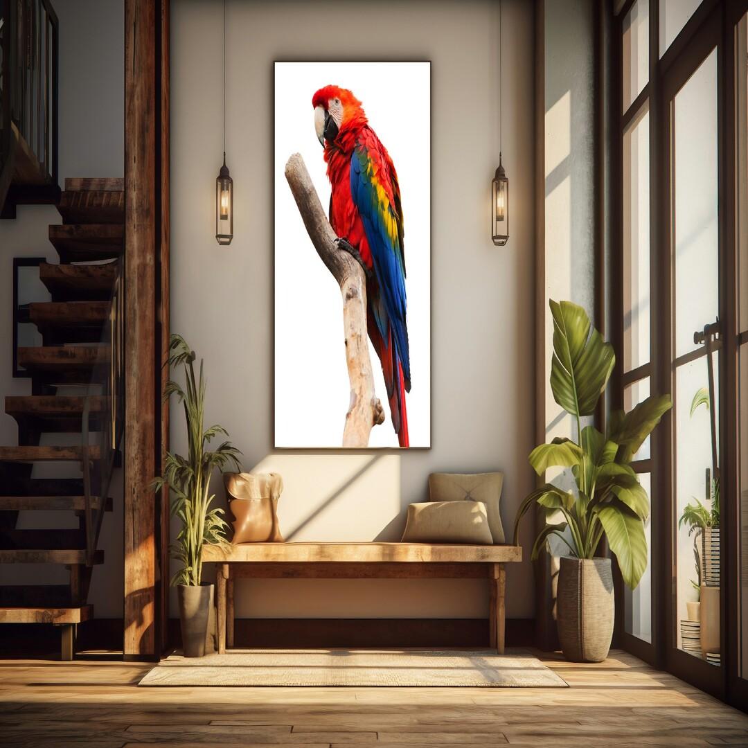 Macaw canvas art frame – IrayaPrint