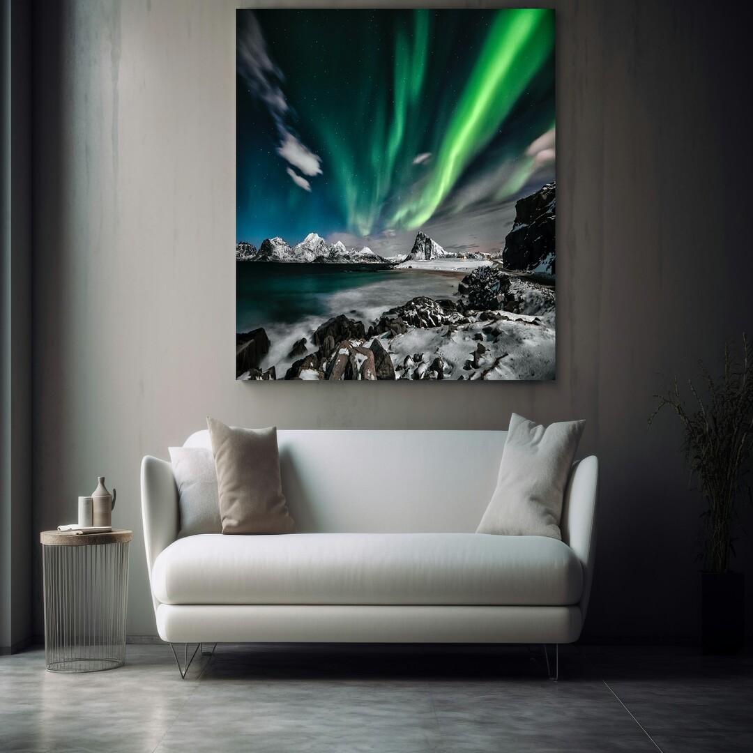Northern lights canvas art frame – IrayaPrint